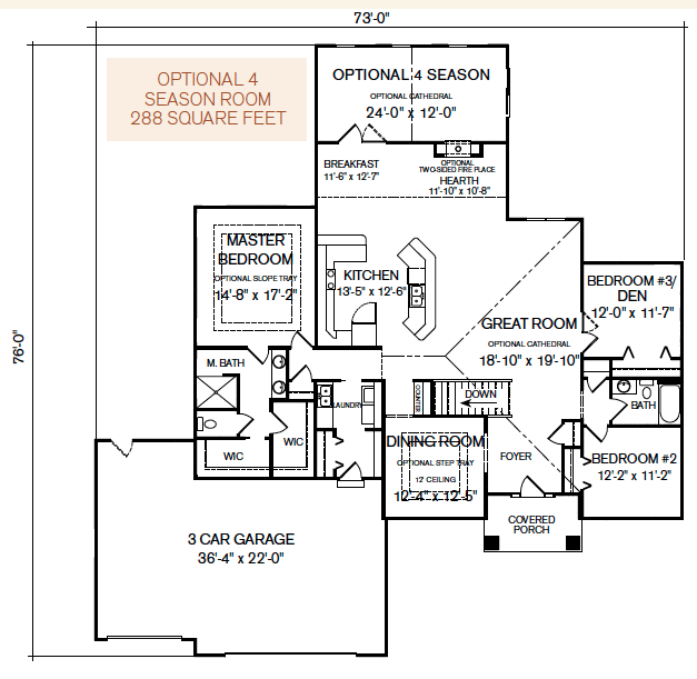 Villa Ridge - Panelized Floor Plan
